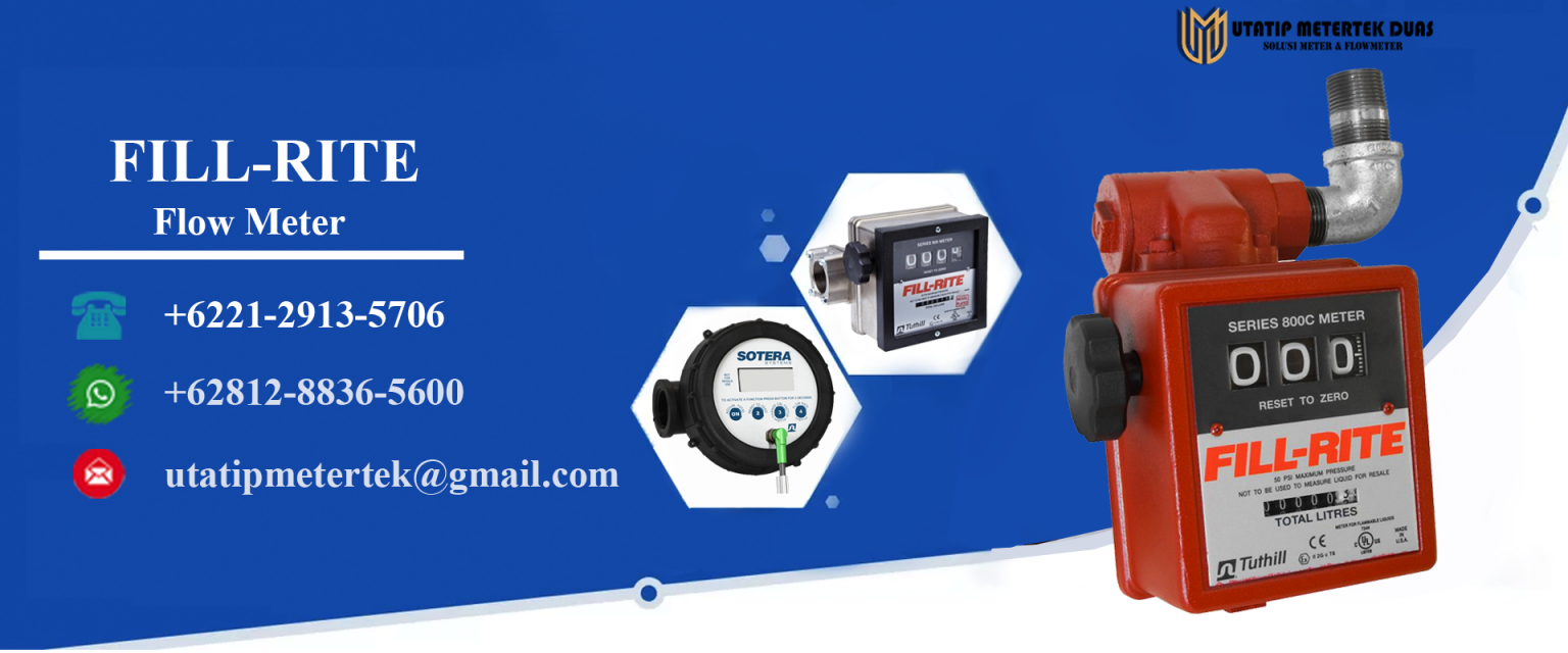 FILL RITE FLOW METERS Series 800C Model 806CL 1 INCH – Utatip Metertek Duas
